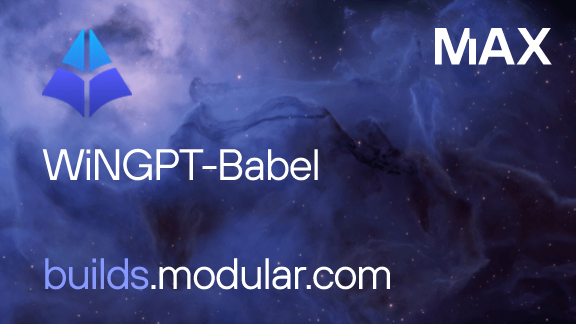 WiNGPT-Babel-5B Model | MAX Builds